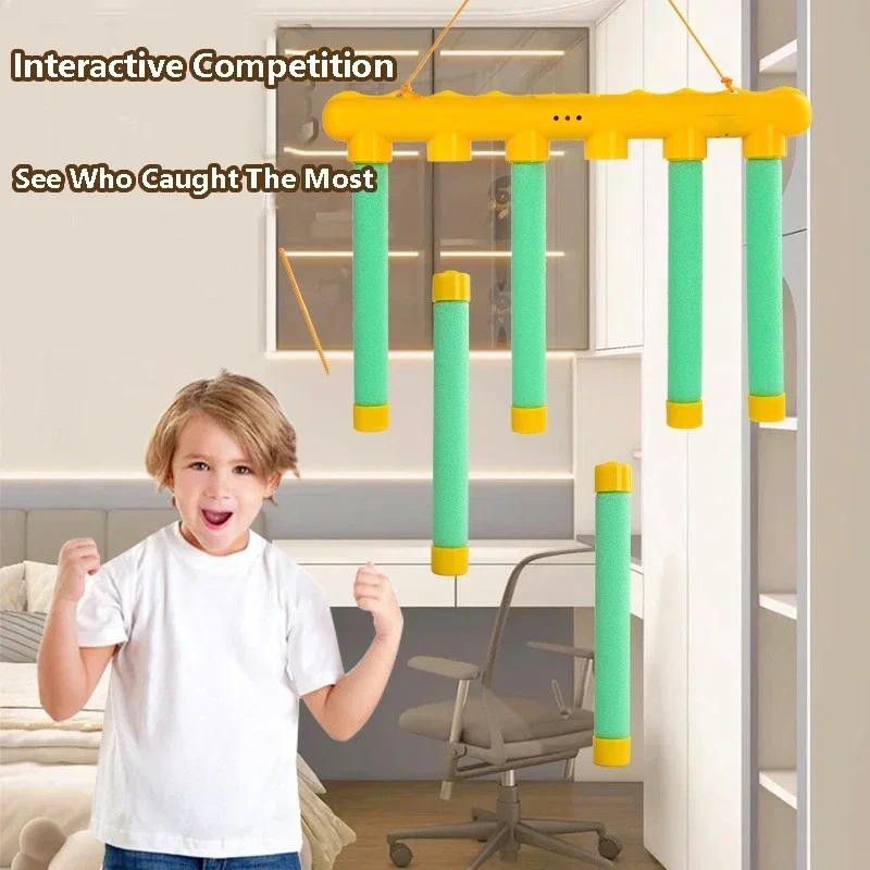 Jual Challenge Falling Sticks Game Kids Toys Set Children Stick Catching Game Training Reaction ...