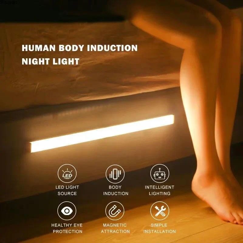 Jual PIR Motion Sensor LED Under Cabinet Lamp Dimmable Re argeable ...