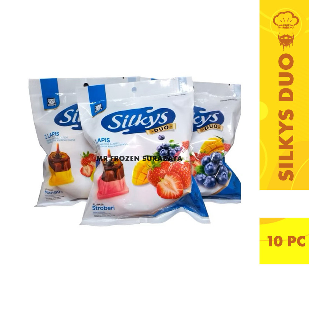 Jual Silkys Duo Jelly 2 Lapis isi 10 pcs Dengan Rasa Gula Aren Isi 10pc ...