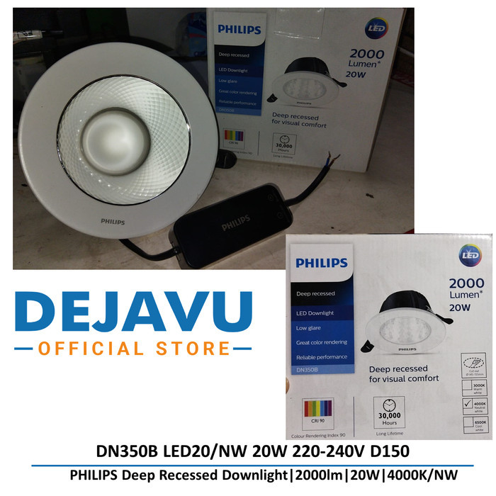 Jual Lampu Downlight PHILIPS DN350B LED20/NW 20W 220-240V D150 - CW | Shopee Indonesia