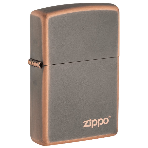 Jual Rustic Bronze Zippo Logo 49839ZL | Shopee Indonesia