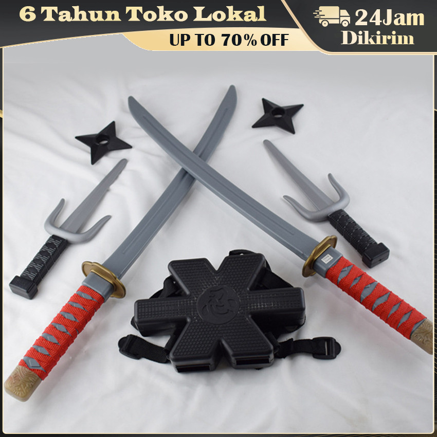 Jual Mainan Ninja Super Weapon / Set Senjata Ninja Bahu Ganda / Mainan Senjata COS Ninja ...