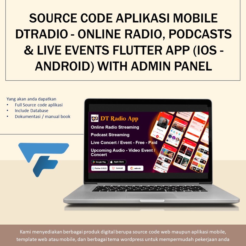 Jual SOURCE CODE APLIKASI MOBILE DTRADIO - ONLINE RADIO, PODCASTS & LIVE EVENTS FLUTTER APP (IOS ...