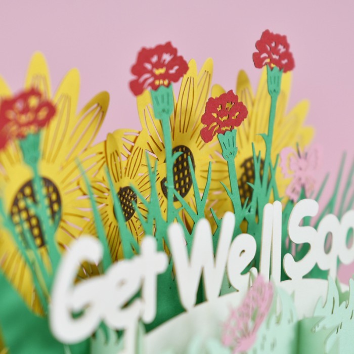 Jual Kartu 3D Popup Cepat Sembuh Get Well Soon Ucapan GWS orang rumah ...