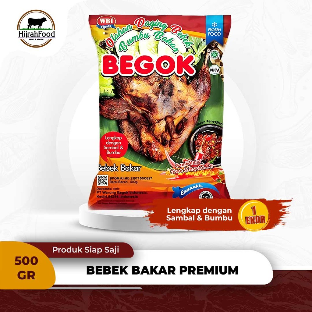 Jual Begok Bebek Bakar Premium Lengkap Dengan Sambal dan Bumbu 500 gr ...
