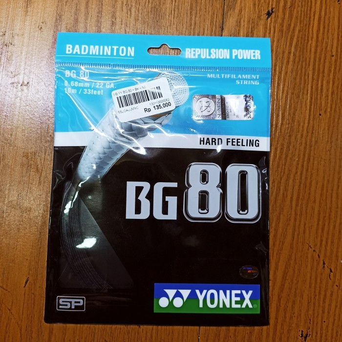 Jual Senar Badminton Yonex BG 80 (100% ORIGINAL) - Black | Shopee Indonesia