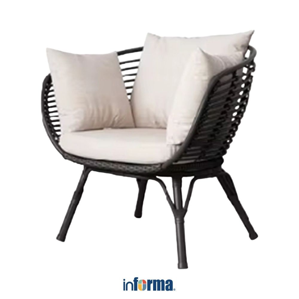 Jual Informa Sl Yosan Kursi Lounge - Hitam Aesthetic Chair Kursi Santai ...