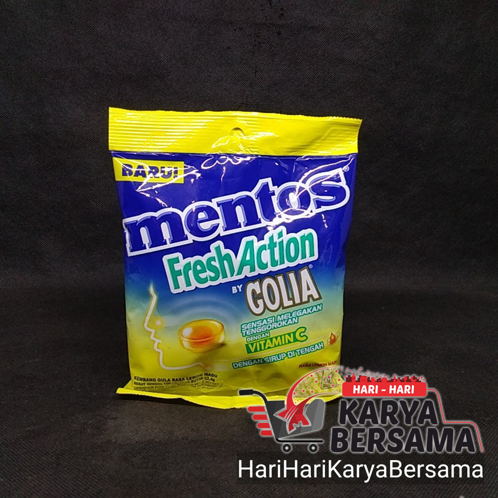 Jual PERMEN MENTOS FRESH ACTION GOLIA RASA LEMON MADU 100.8GR | Shopee ...