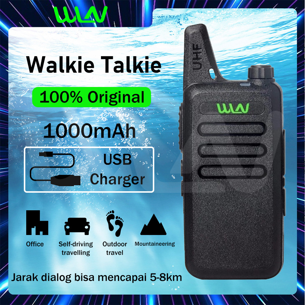 Jual HT Walkie Talkie WLN C1 UHF Handy Talky Two way Radio C1 400-470Mhz 16 Channel Walkie ...