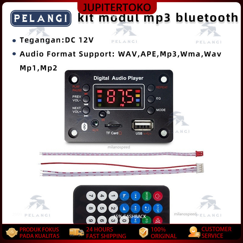Jual kit modul mp3 bluetooth terbaru kotak vire 060 Modul Pemutar MP3 ...