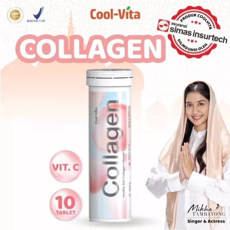 Jual COOLVITA - HEALTHY SKIN COLLAGEN + VITAMIN C ( 10 Kapsul ) - Minuman Kolagen Rasa Peach ...