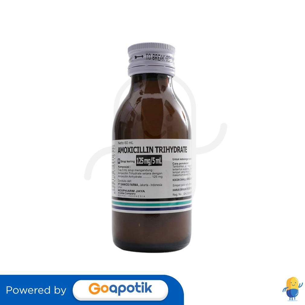 Jual Amoxicillin Trihydrate Hexpharm 125 Mg/5 Ml Sirup Kering 60 Ml ...