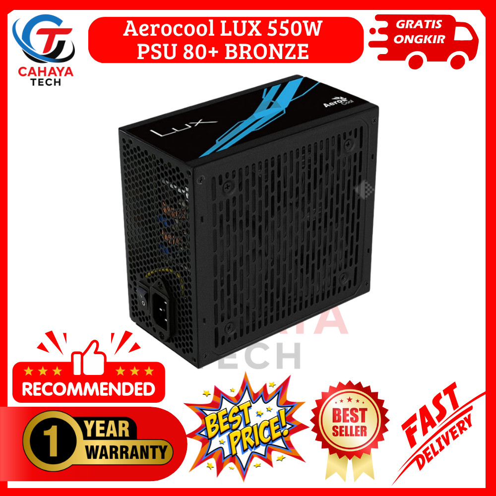 Jual Aerocool LUX 550W PSU Powersupply 80+ BRONZE | Shopee Indonesia