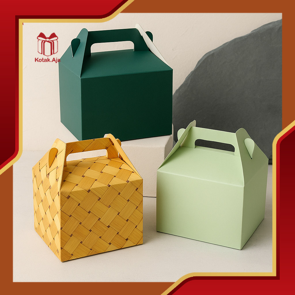 Jual Gable Box Kue / Box Kue Gable / Kotak Kue Gable / Box Snack / Box ...