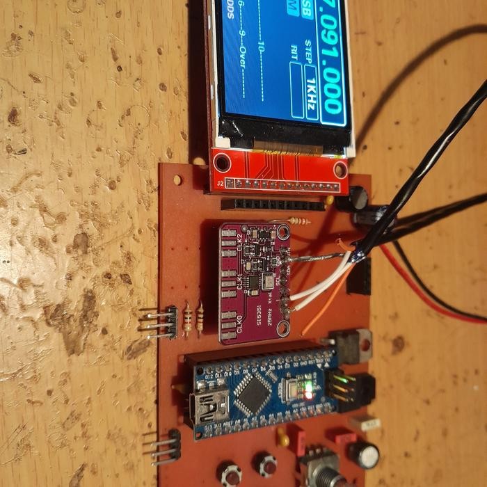 Jual Part PCB Arduino Nano BITX VFO DDS SI5351 OLED SSD1306 TFT SPI 1.8 ...