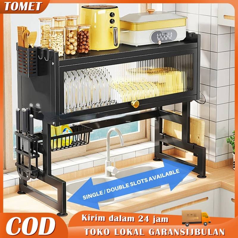 Jual Rak Piring Wastafel Dapur Stainless Steel Multi-fungsi Dengan ...
