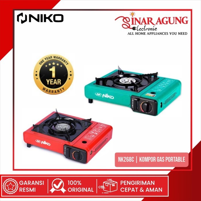 Jual NIKO NK268C / NK-268C KOMPOR GAS PORTABLE 2 IN 1 - GARANSI RESMI ...
