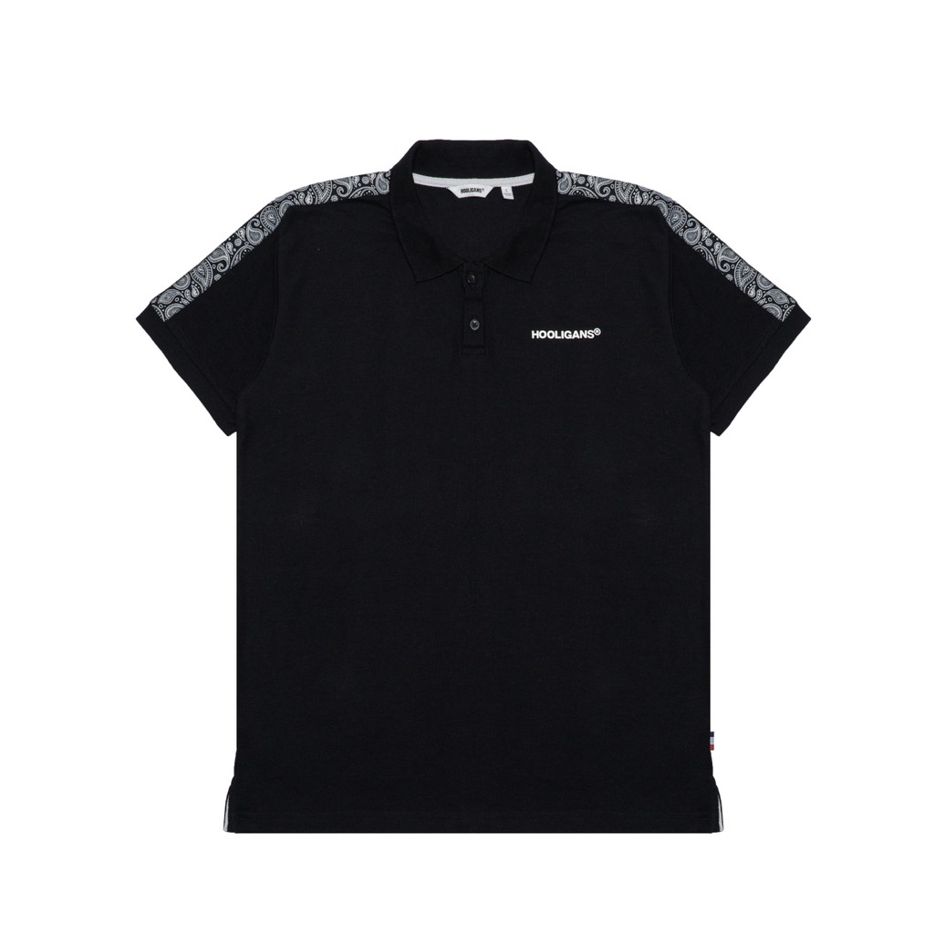 Jual HOOLIGANS Polo Shirt Tape Paisley Black | Shopee Indonesia