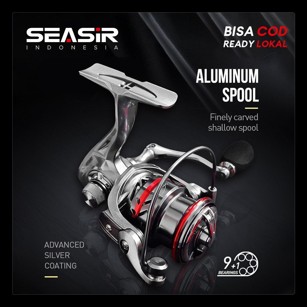 Jual [OFFICIAL] SEASIR OER Reel Pancing air laut/Tawar Gulungan Pancing Putar Ultra 9+1BB Ball ...