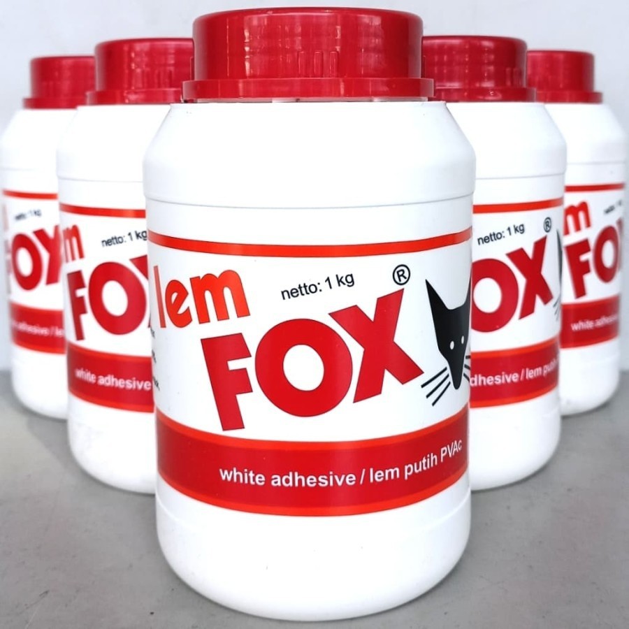 Jual Lem Putih FOX Botol 1 Kg Lem PVC 1kg | Shopee Indonesia