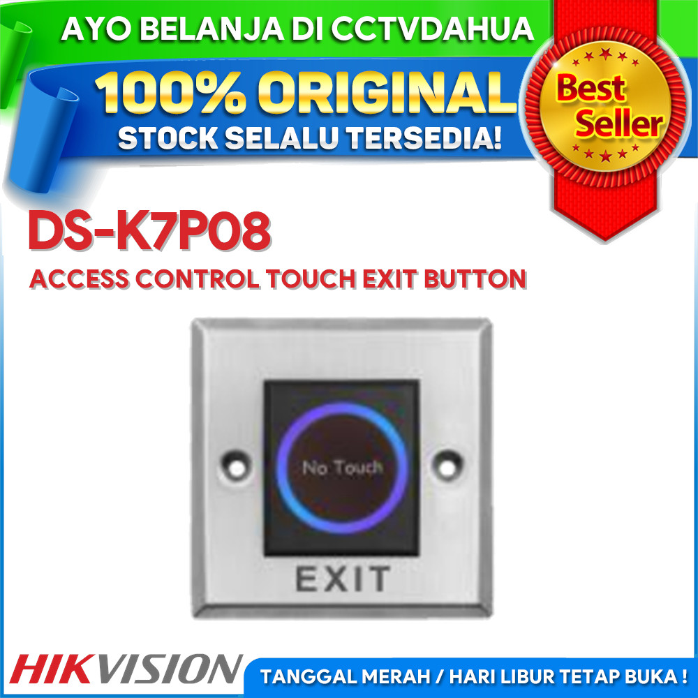 Jual HIKVISION DS-K7P08 ACCESS CONTROL TOUCH EXIT BUTTON | Shopee Indonesia