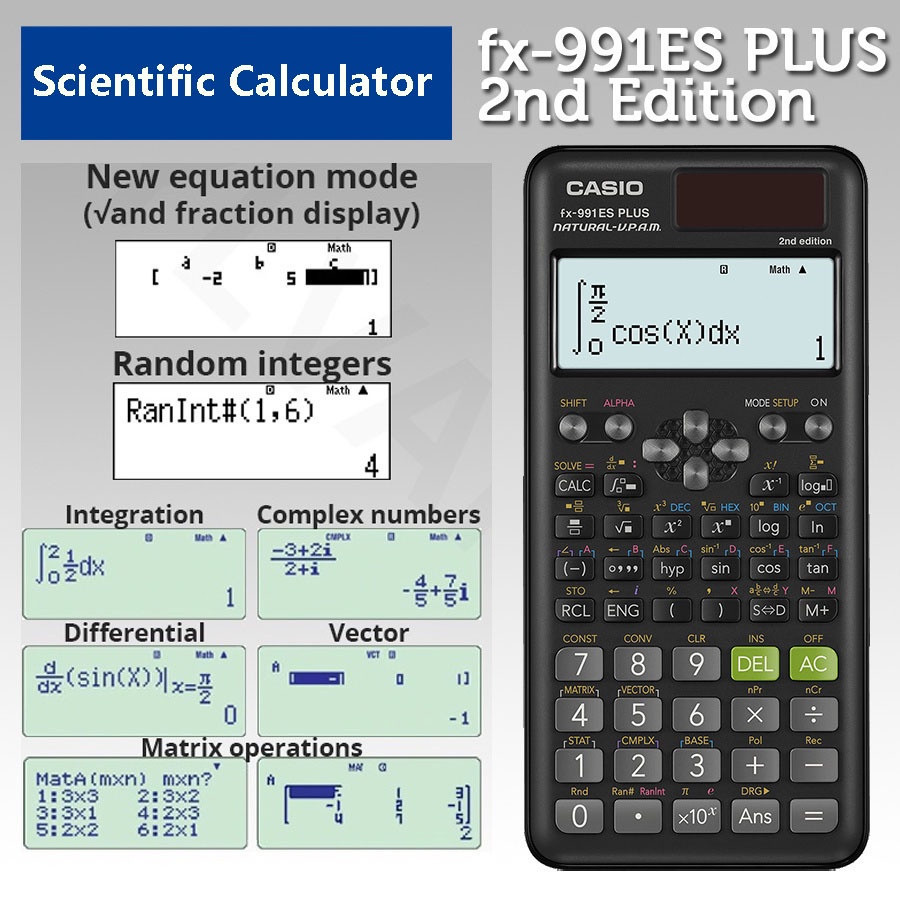 Jual Kalkulator Scientific Casio ilmiah FX-991EX/991ES-Plus Kalkulator ...