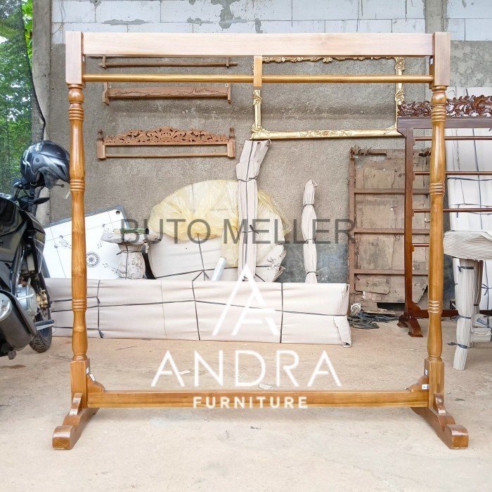 Jual gawangan kayu jati, gawangan minimalis gawangan baju,gantungan ...
