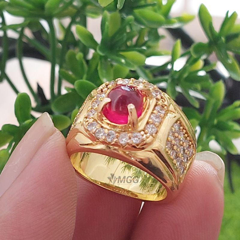 Jual CINCIN BATU MERAH DELIMA SIAM BANGKOK ORIGINAL | Shopee Indonesia