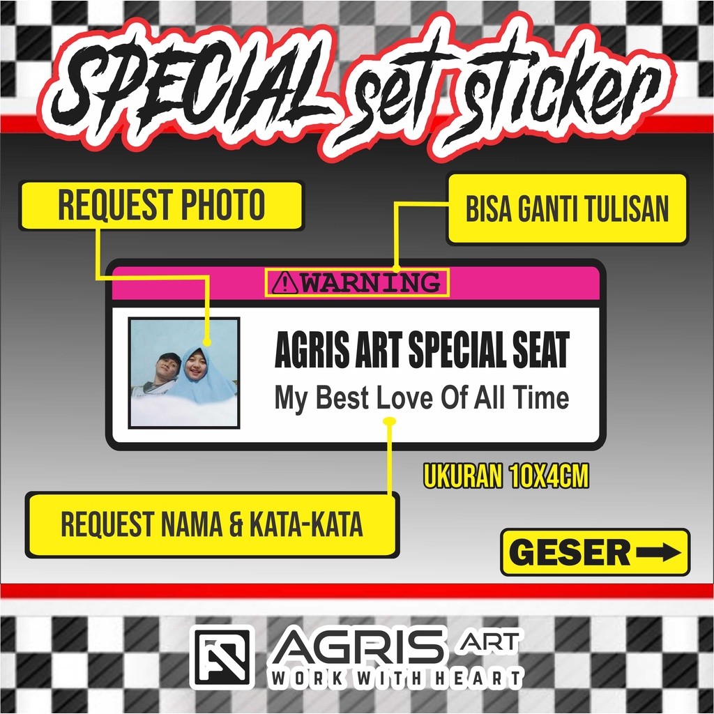 Jual sticker stiker SPECIAL SET CUSTOM REQUEST SUKA SUKA bisa ganti ...
