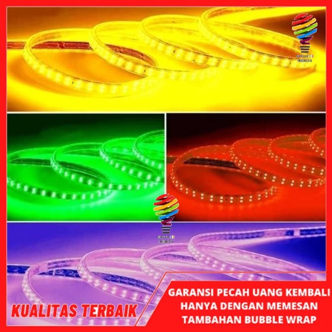 Jual LED SELANG 2835 DOUBLE MATA RAPAT TUSUK 156 LED LAMPU LED STRIP ...