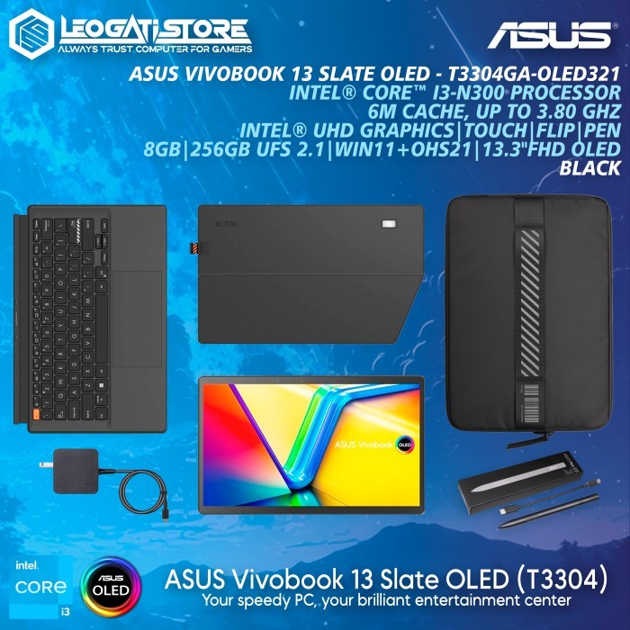 Jual ASUS Vivobook 13 SLATE OLED - T3304GA-OLED321/Core i3-N300/8GB ...