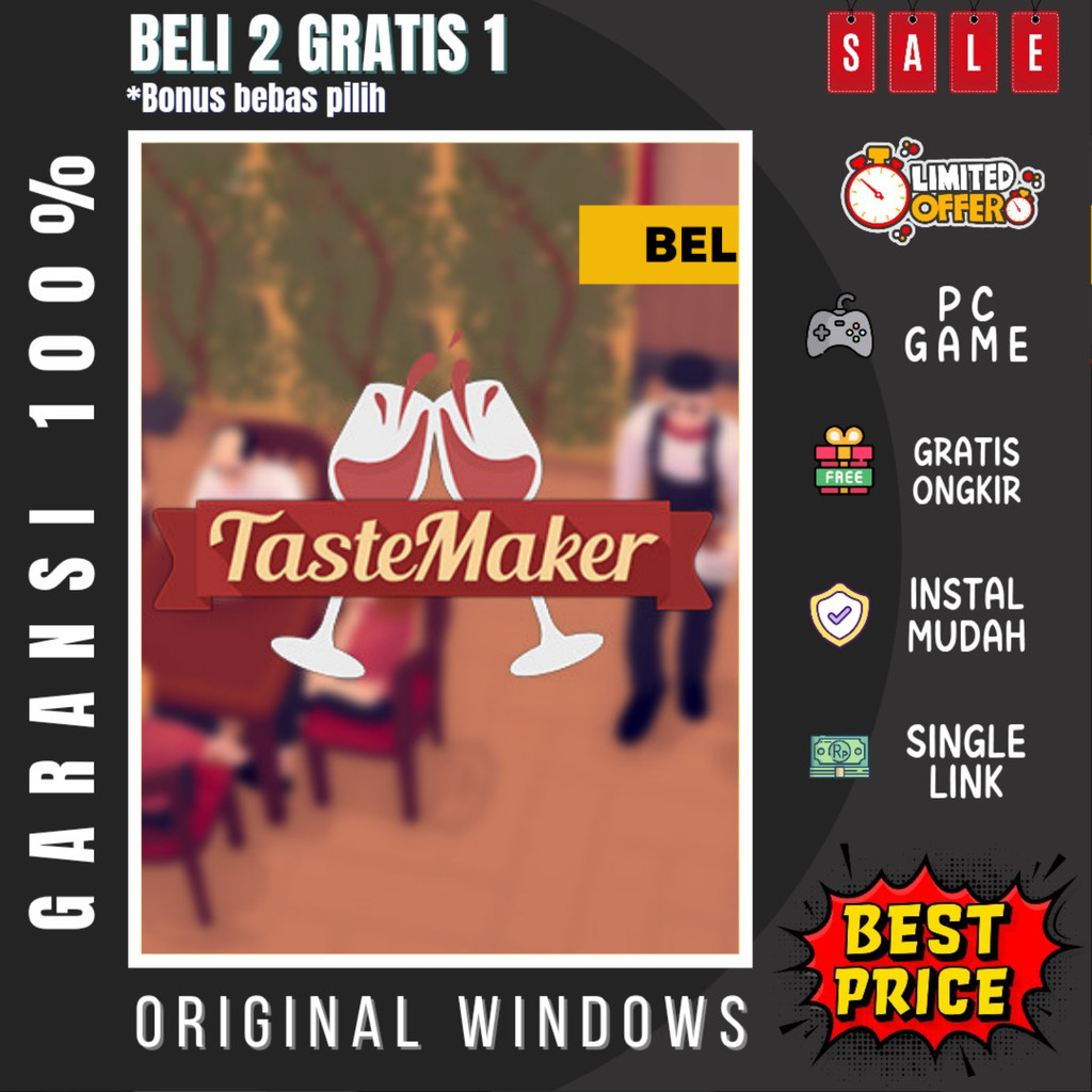 Jual TASTEMAKER RESTAURANT SIMULATOR - GAME PC - GAME LAPTOP - PC GAMES ...