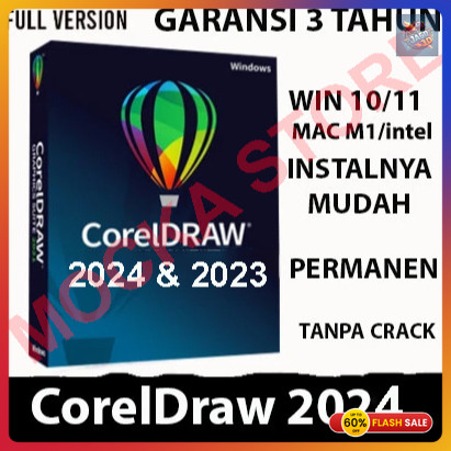 Jual CorelDraw 2024 GARANSI PERMANEN ANTI BLOKIR Bisa dipakai Online ...