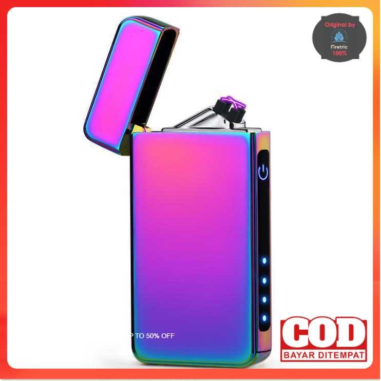 Jual Korek Api Elektrik Double Pulse Plasma Arc Lighter Winddproof ...