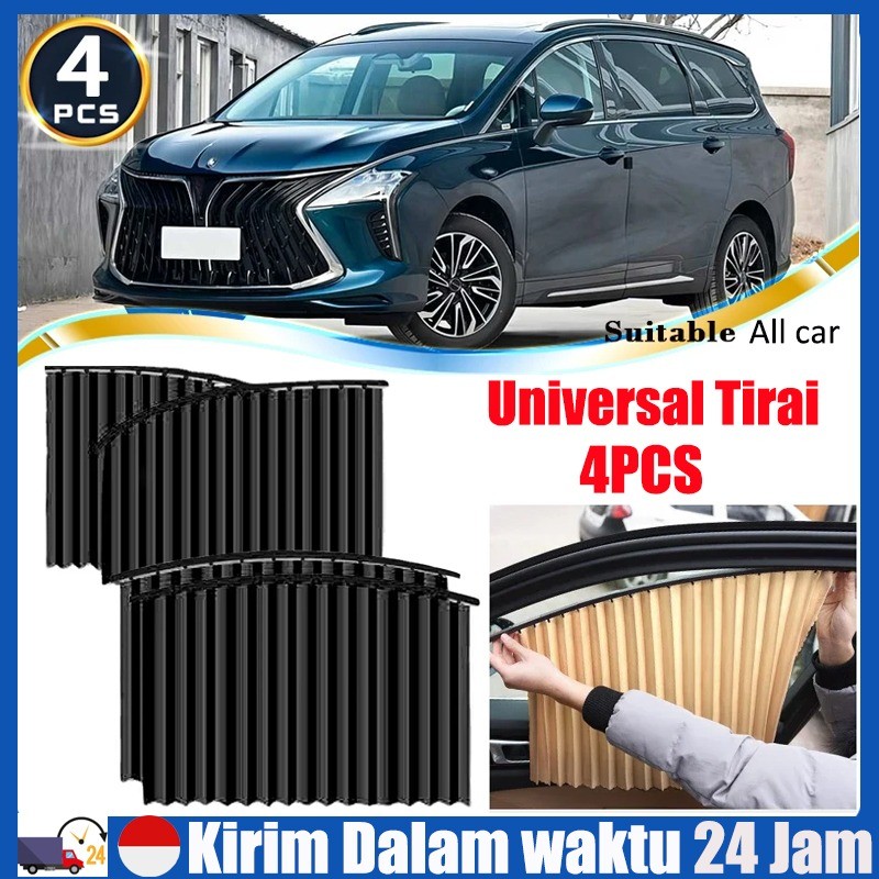 Jual 【Stok Tersedia】Model Universal Tirai Jendela Mobil 4Set (Depan Dan ...