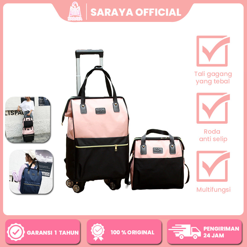 Jual Tas koper 3 in 1 tas travel trolley / tas travel lipat besar hand ...