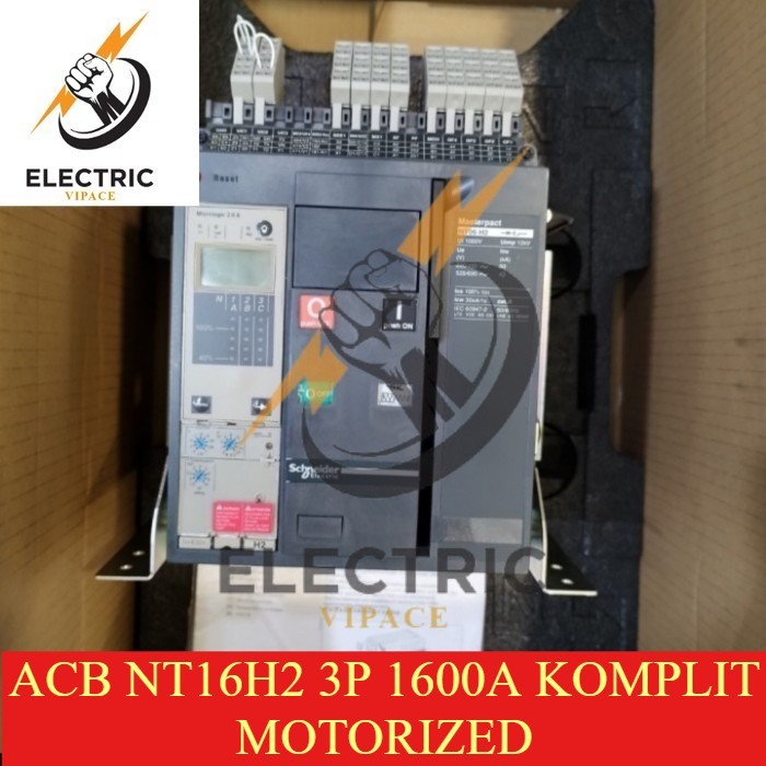 Jual ACB NT16H2 3P 1600A KOMPLIT MOTORIZED ORIGINAL SCHNEIDER ACB Air Circuit Breaker (Pemutus ...