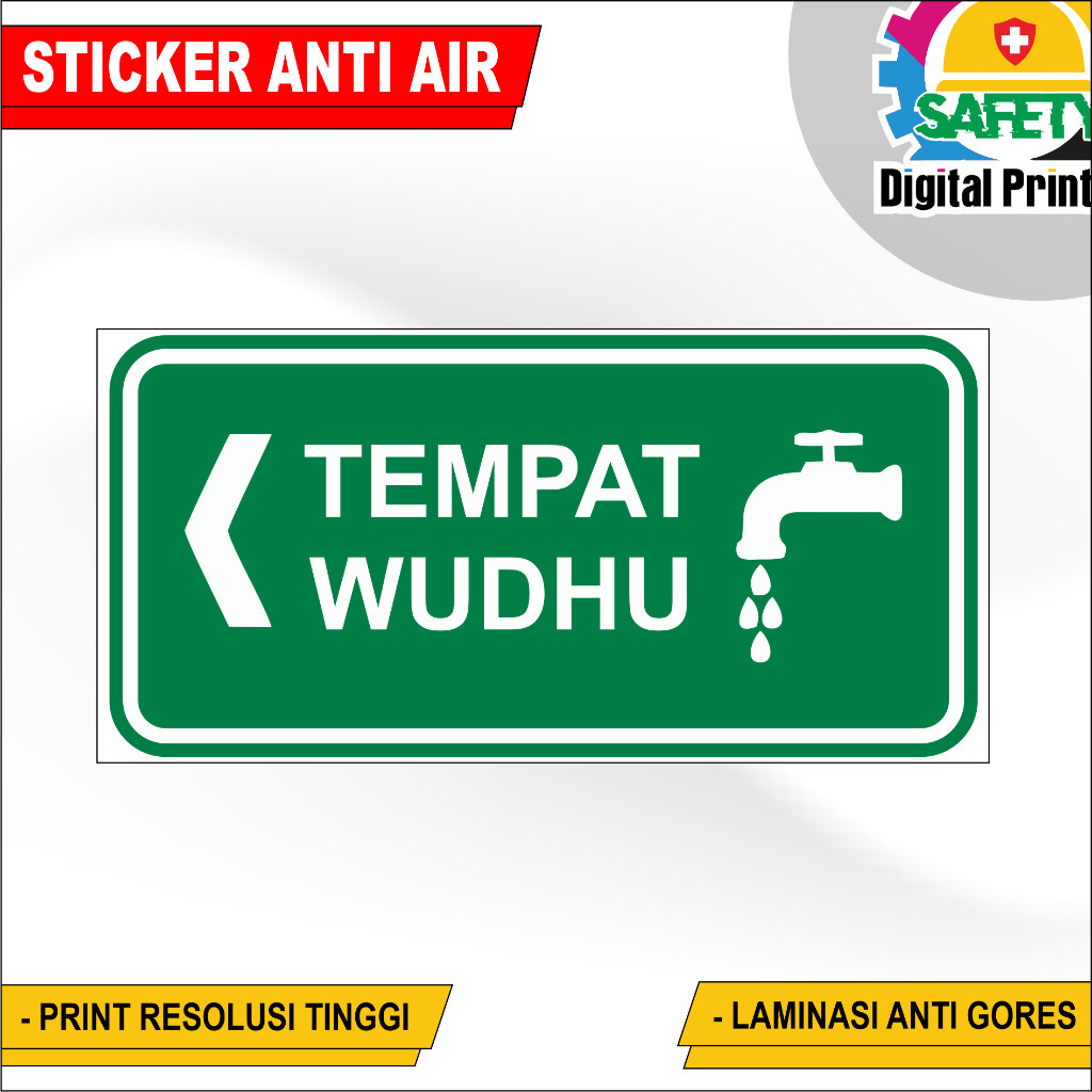 Jual STIKER VINYL SIGN STIKER TEMPAT WUDHU PRIA WANITA VARIAN UKURAN ...