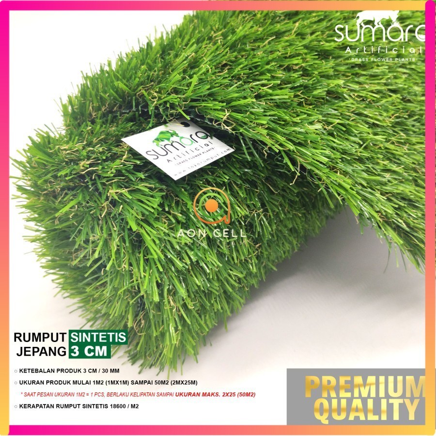 Jual Rumput Sintetis Rumput Plastik Rumput Palsu Jepang 3 cm 1x1m ...