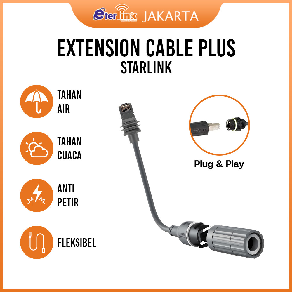 Jual Starlink V3 Gen3 Network Cable M20 RJ45 Waterproof Cat6 Connector ...