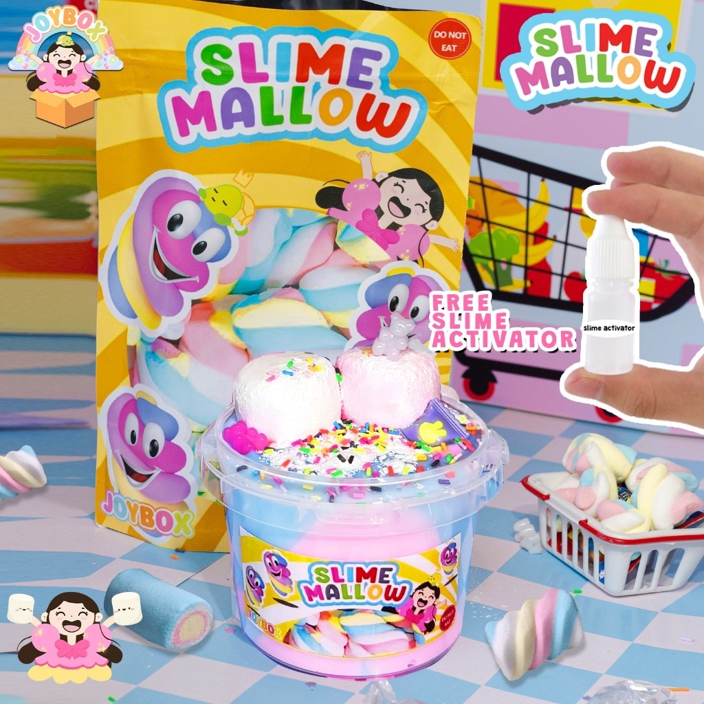 Jual RINBAOW Slime Mallow Edukatif Joybox Dengan Marshmallow Lucu ...