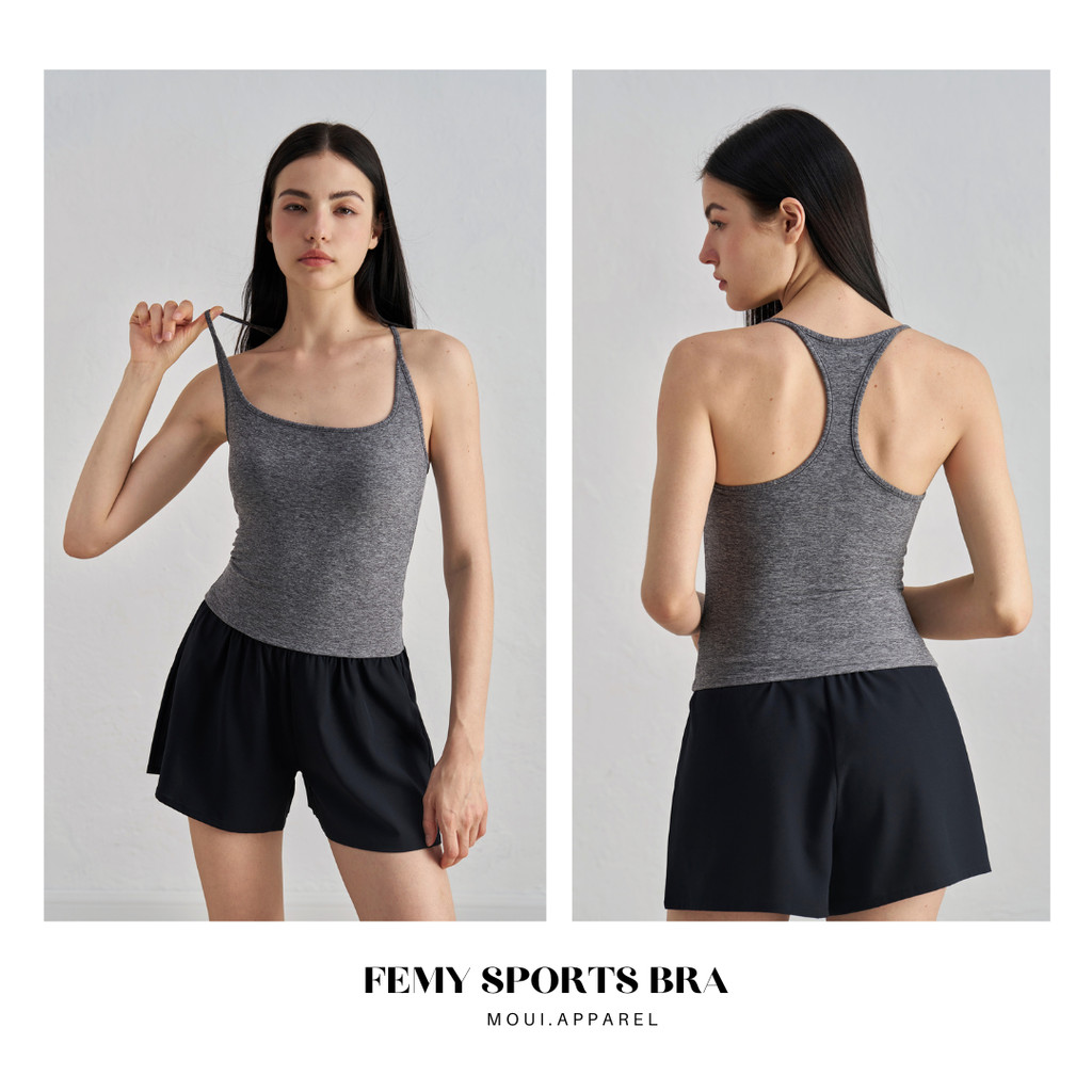 Jual MOUI.APPAREL - FEMY SPORTS BRA FIXED PADDING SPORTS BRA MEDIUM ...