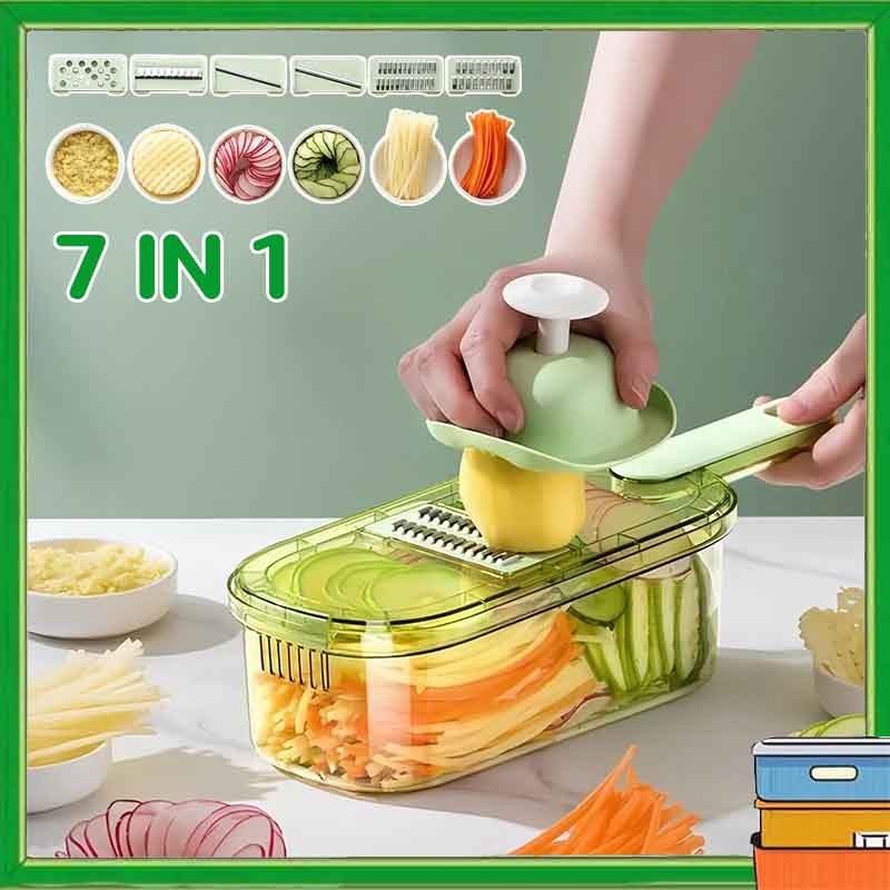 Jual 7 in1 Vegetable Cutter Pemotong Sayur Multifungsi Dengan Kotak ...