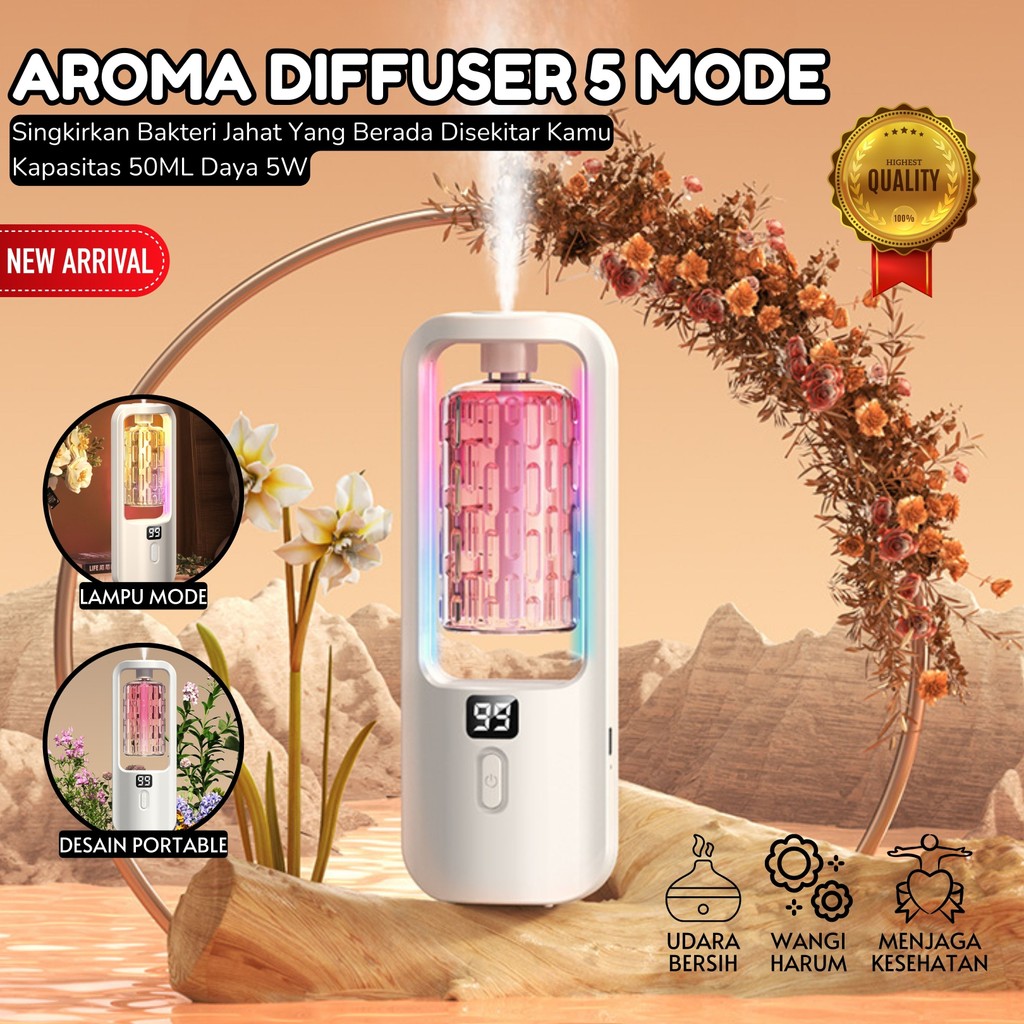 Jual Diffuser [Humidifier] Oil Gantung Aromaterapi 50ML/Free Isi Ulang ...