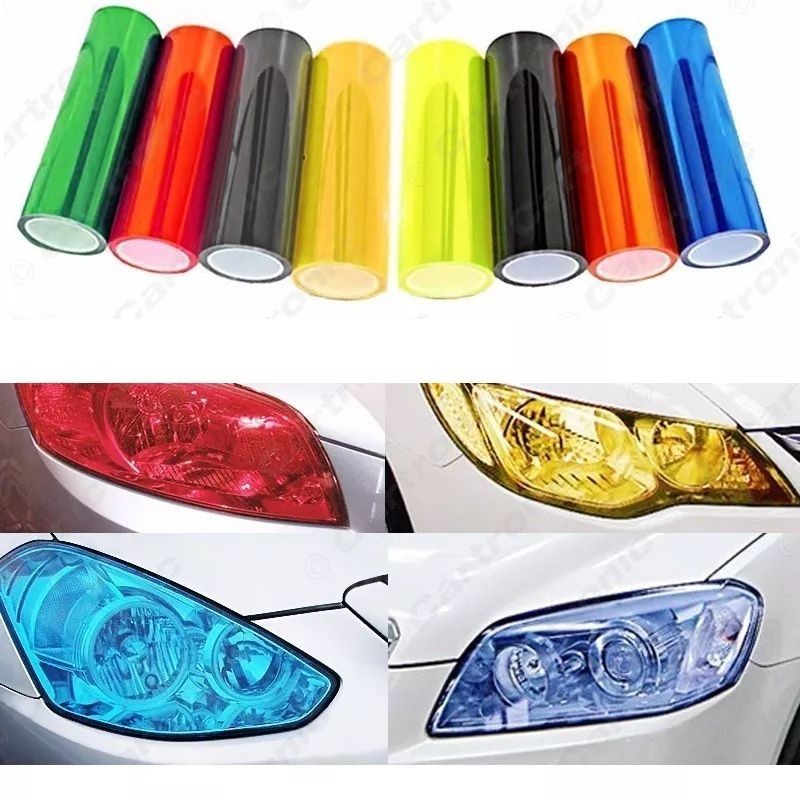Jual sticker lampu /hybrid /mika lampu lebar 30CMX100CM | Shopee Indonesia