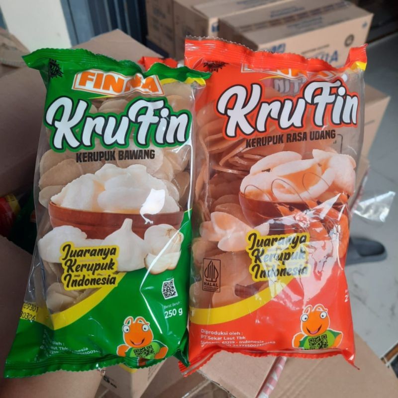 Jual Oleh-oleh khas Kediri Krecek mentah krupuk Finna Krufin kerupuk ...
