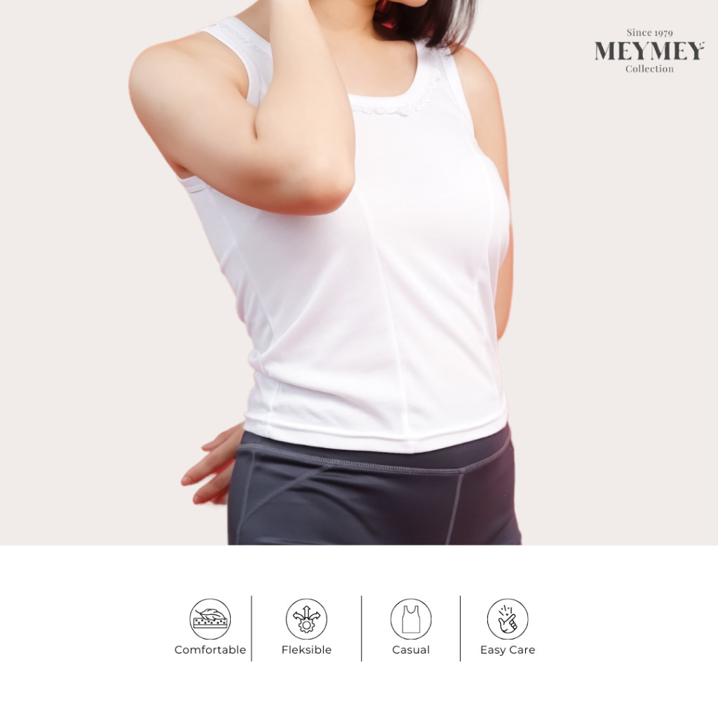Jual Mey Mey Kaos Dalam Tank Top Polos Tanpa Lengan Remaja Wanita ...