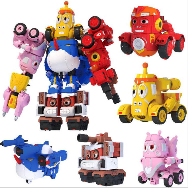 Jual Creative Cute Animal Robot Larva Figures Assembly Toys ...