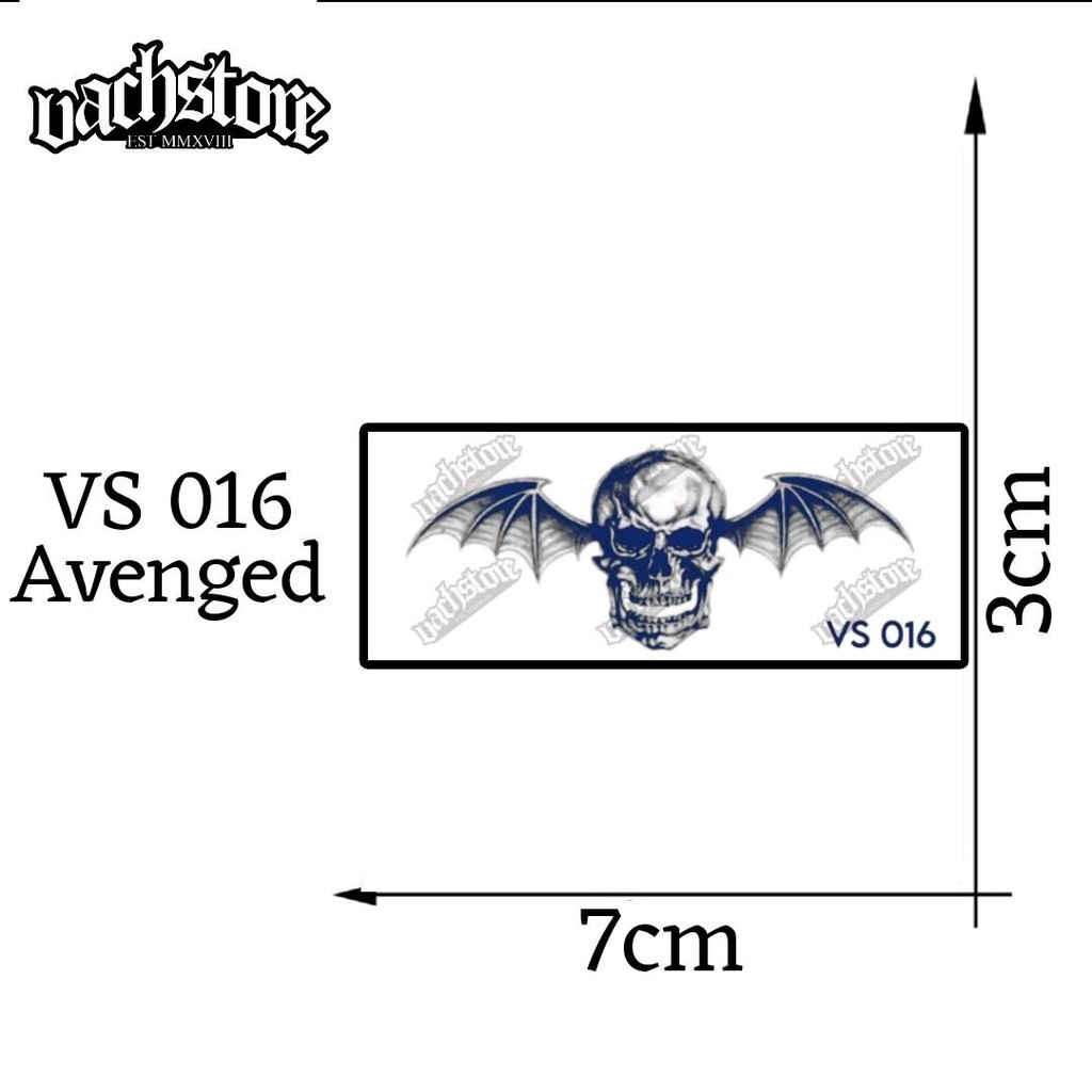 Jual Semi Permanen Tato Avenged Sevenfold Vs 016 Tahan Sebulan | Shopee ...
