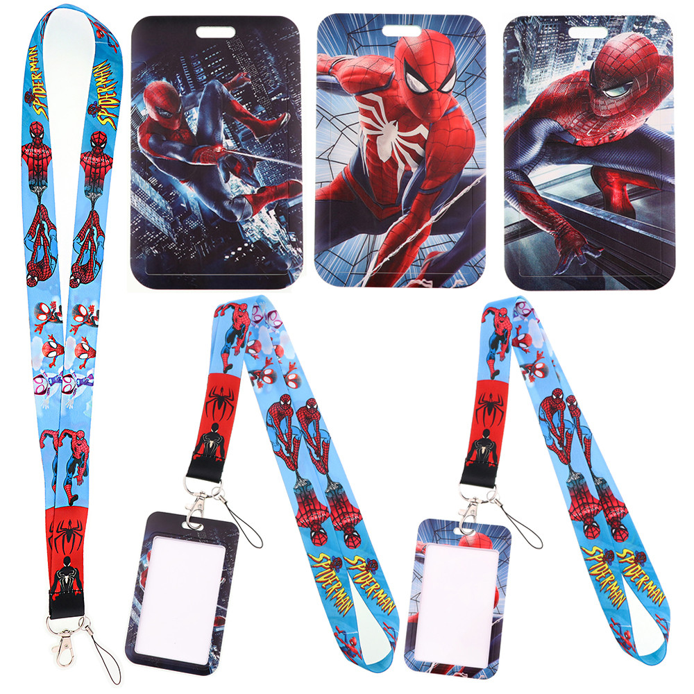 Jual YQ998 Anime Spider-Man Lanyard Peter Parker Phone Rope for Key USB ...